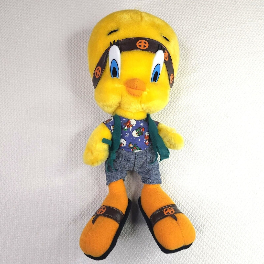 Vintage 1998 Looney Tunes Hippie Peace Tweety Bird Plush - Etsy