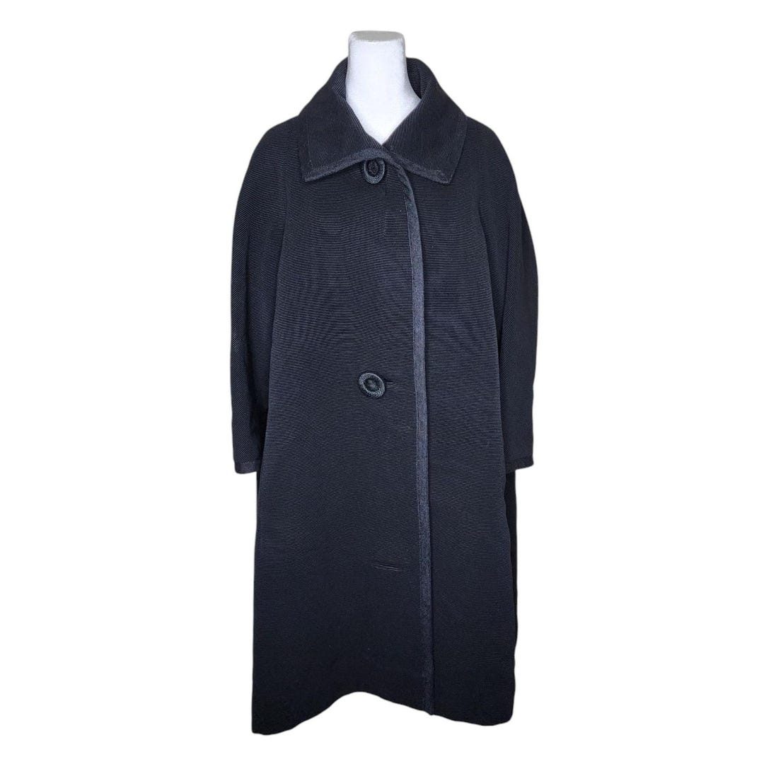 Vintage 60s Dan Millstein Long Coat Womens Size 2XL Black Mod Paris - Etsy