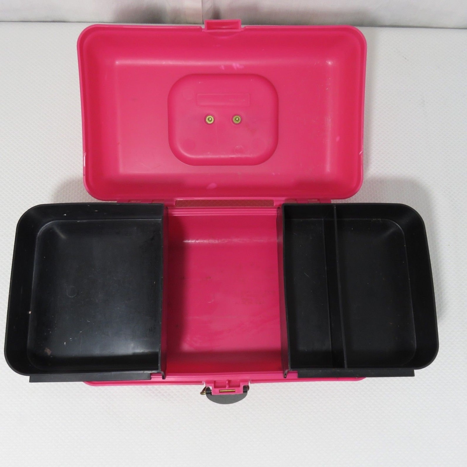Vintage Caboodles Make up Travel Case Craft Organizer Hot Pink Trays ...