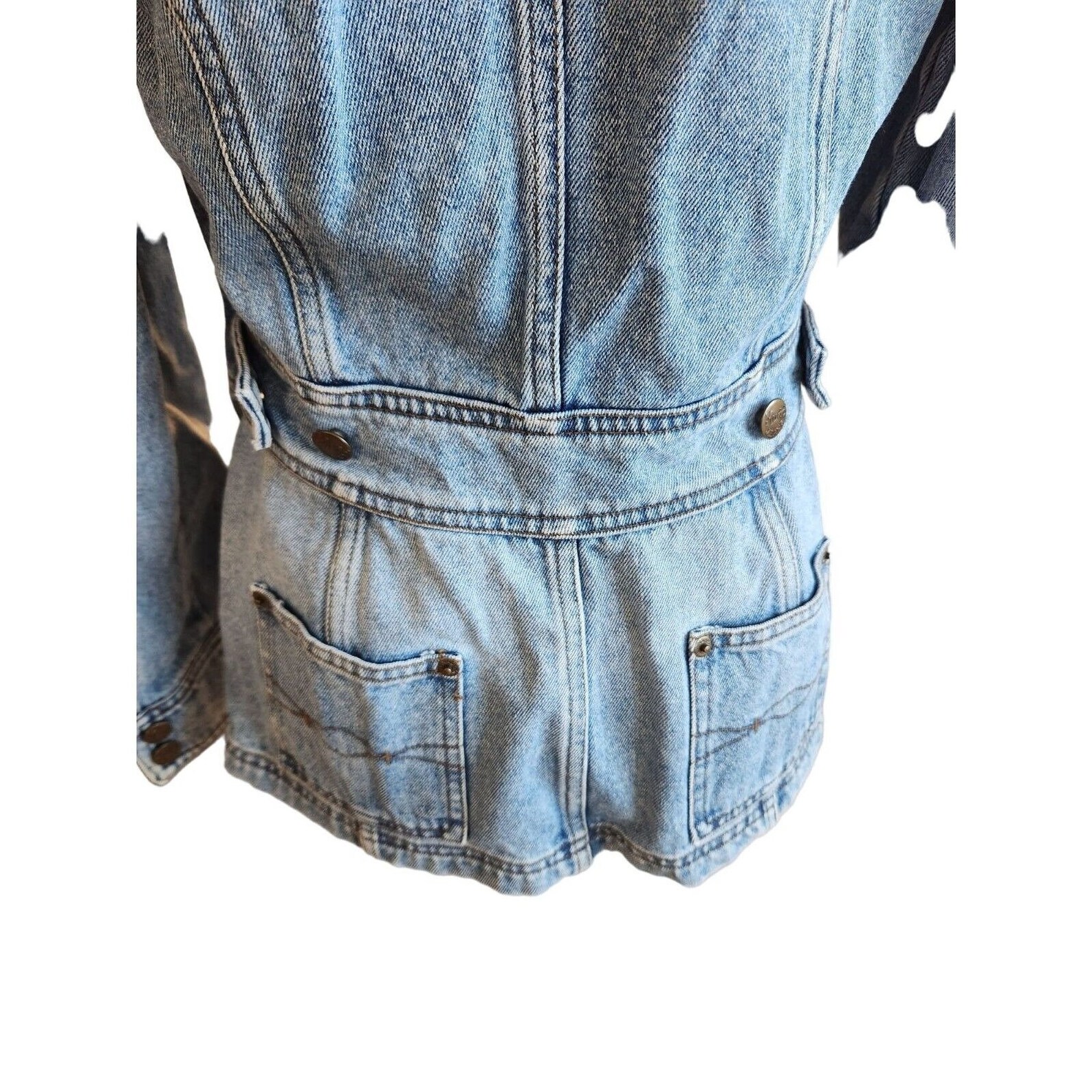 Vintage 90s Mudd Mid Length Jean Jacket Size M Blue Denim Grunge - Etsy