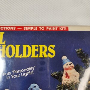 Vintage Wee Crafts Christmas Animal Light Holder Ornament 3D Ready to ...