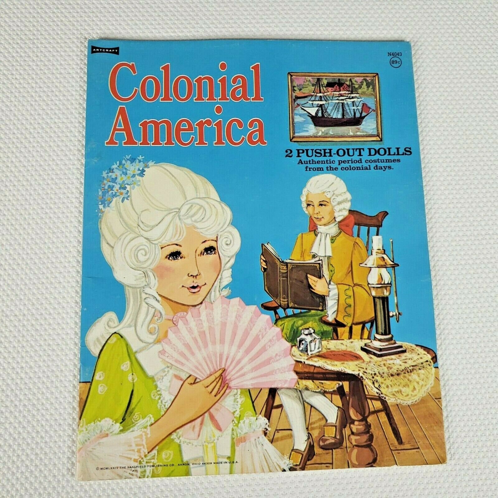 Colonial America Paper Dolls Book 1974 History Quakers | Etsy