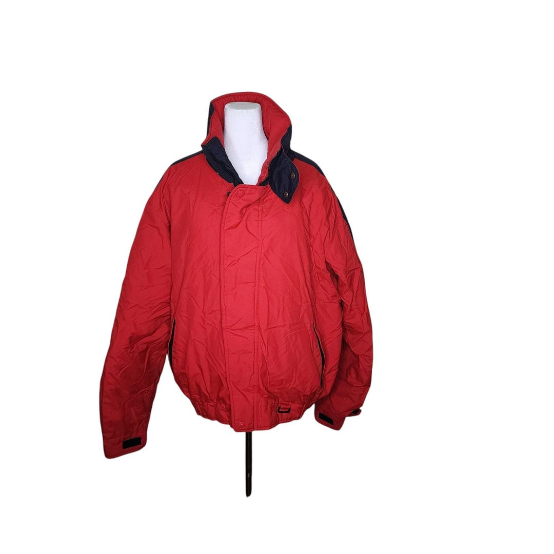 Vintage 80s Eddie Bauer Goose Down Puffer Ski Jacket Mens Size XL Red ...