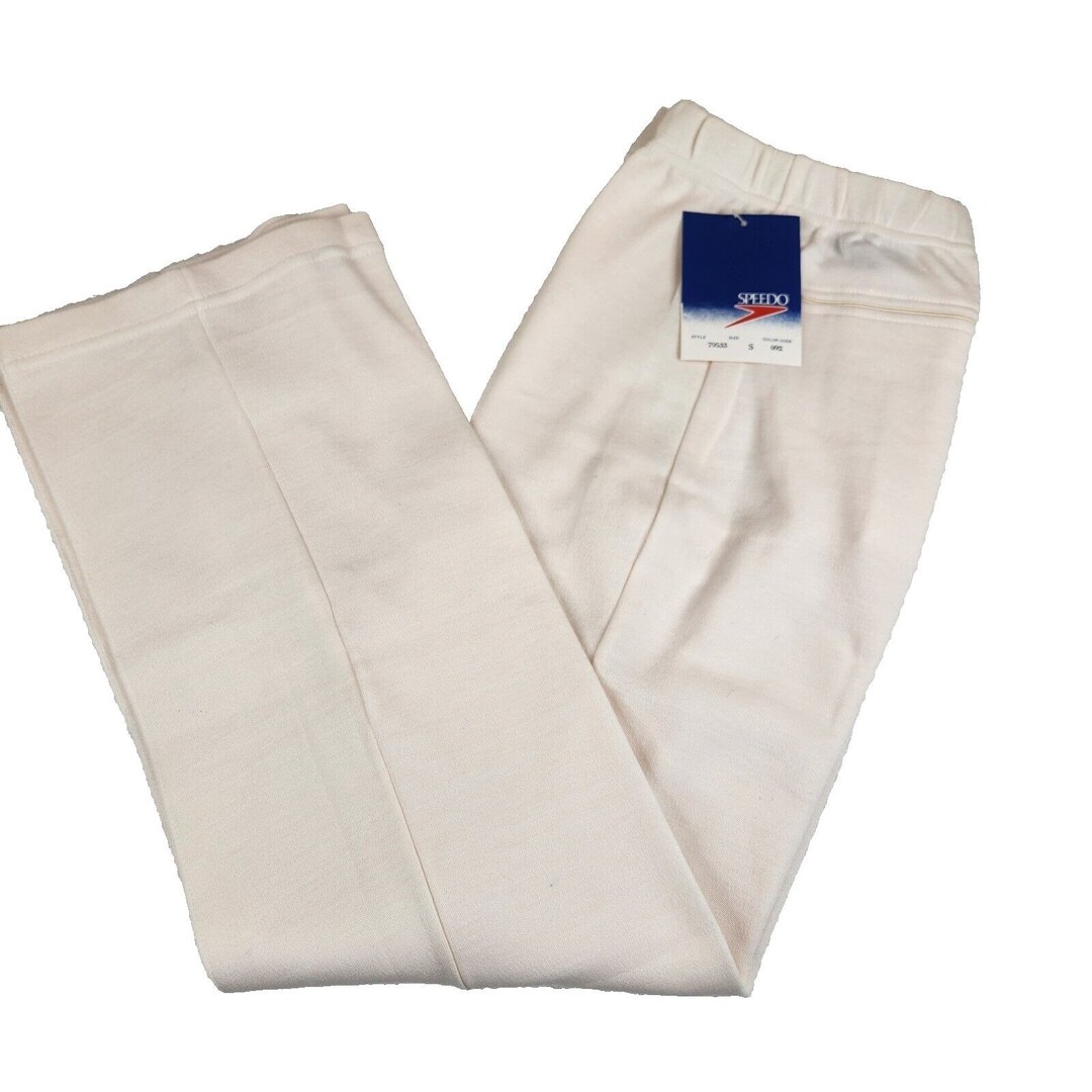 Vintage 80s Speedo Joggers Sweat Pants Ivory Mens M NEW Deadstock ...