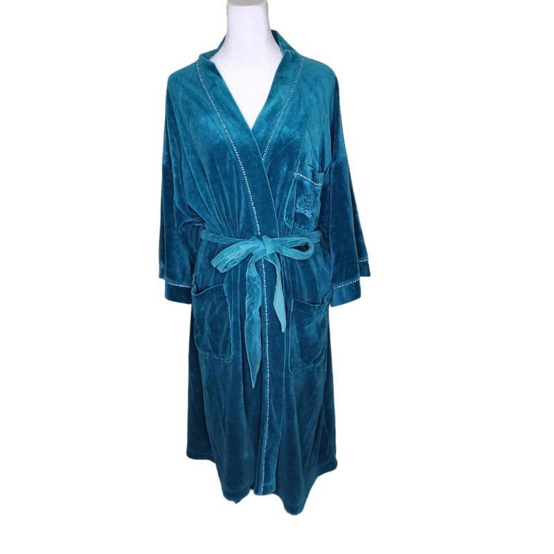 Silk Velvet Robe - Etsy