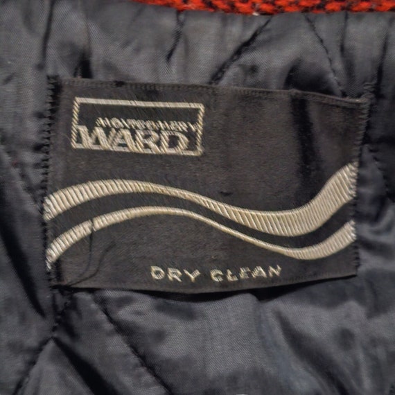 Vintage 70s Montgomery Ward Jacket Mens Size XL Red B… - Gem