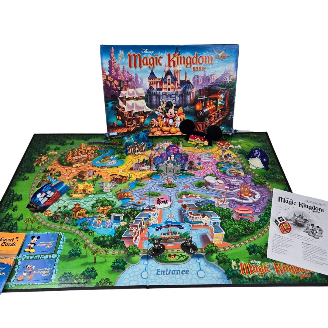 Vintage 2004 Disney Magic Kingdom Board Game Mickey & Friends 2-4 ...