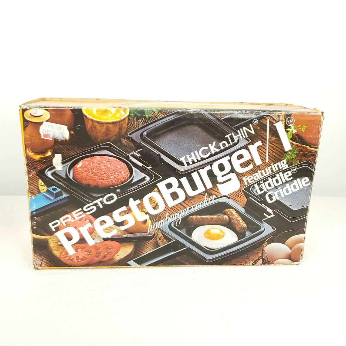 Vintage Presto Liddle Griddle 1 Burger Hamburger Eggs Cooker Model 01 ...