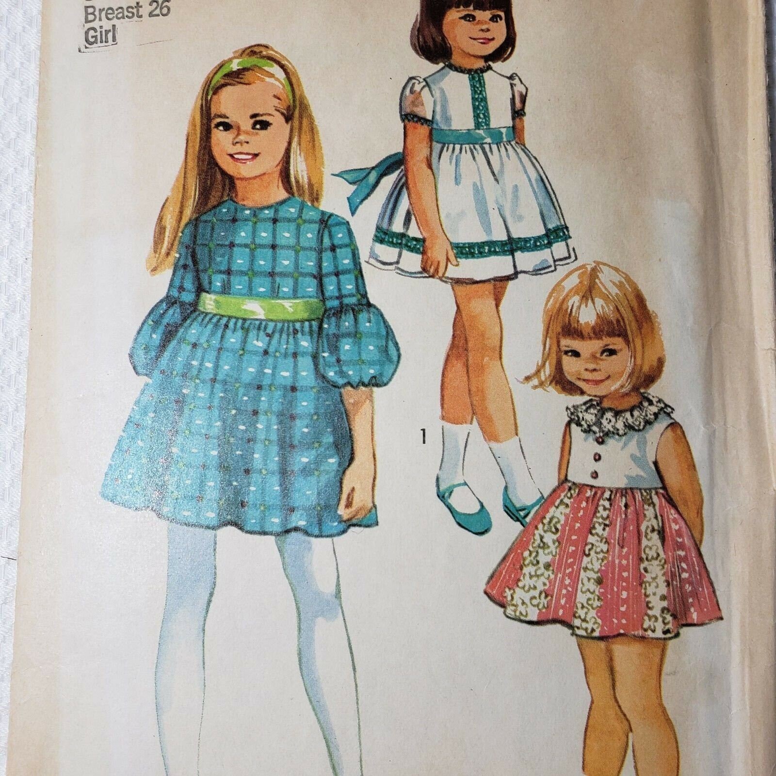 Vintage 70s Simplicity 8714 Girls Pattern Size 7 Day Dress Uncut - Etsy