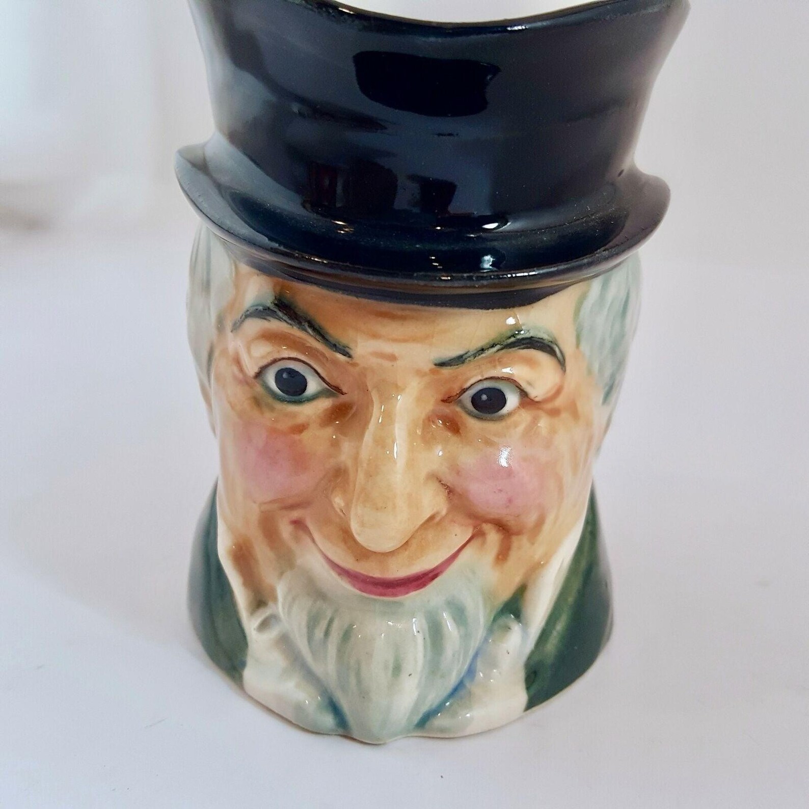 Vintage Uncle Sam Japan Marutomoware Creamer Cup 3.5" Black Toby Mug ...