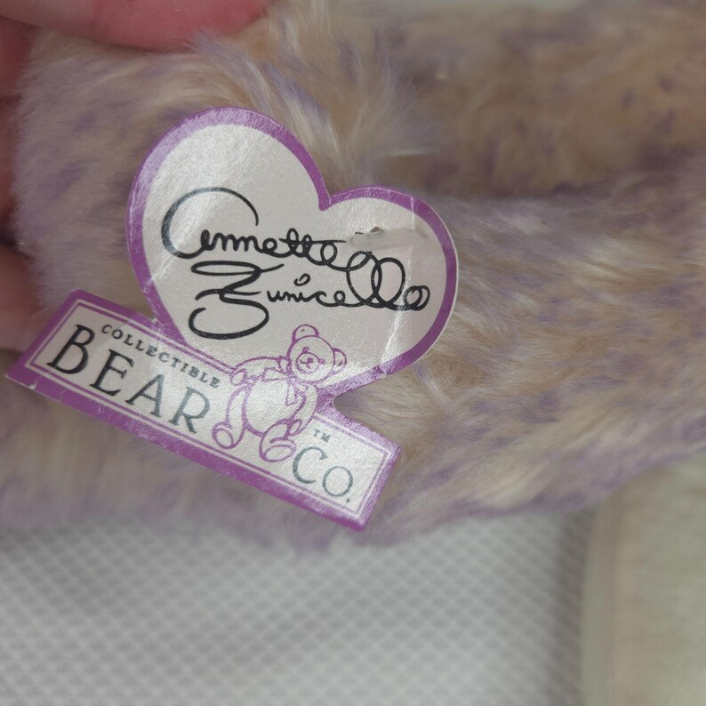 Vintage Annette Funicello Angel Teddy Bear Pearls Halo Purple Mohair ...