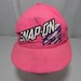 Vtg Pink Neon Snap on Tools Day at the Races Hat Cap Destroyed - Etsy