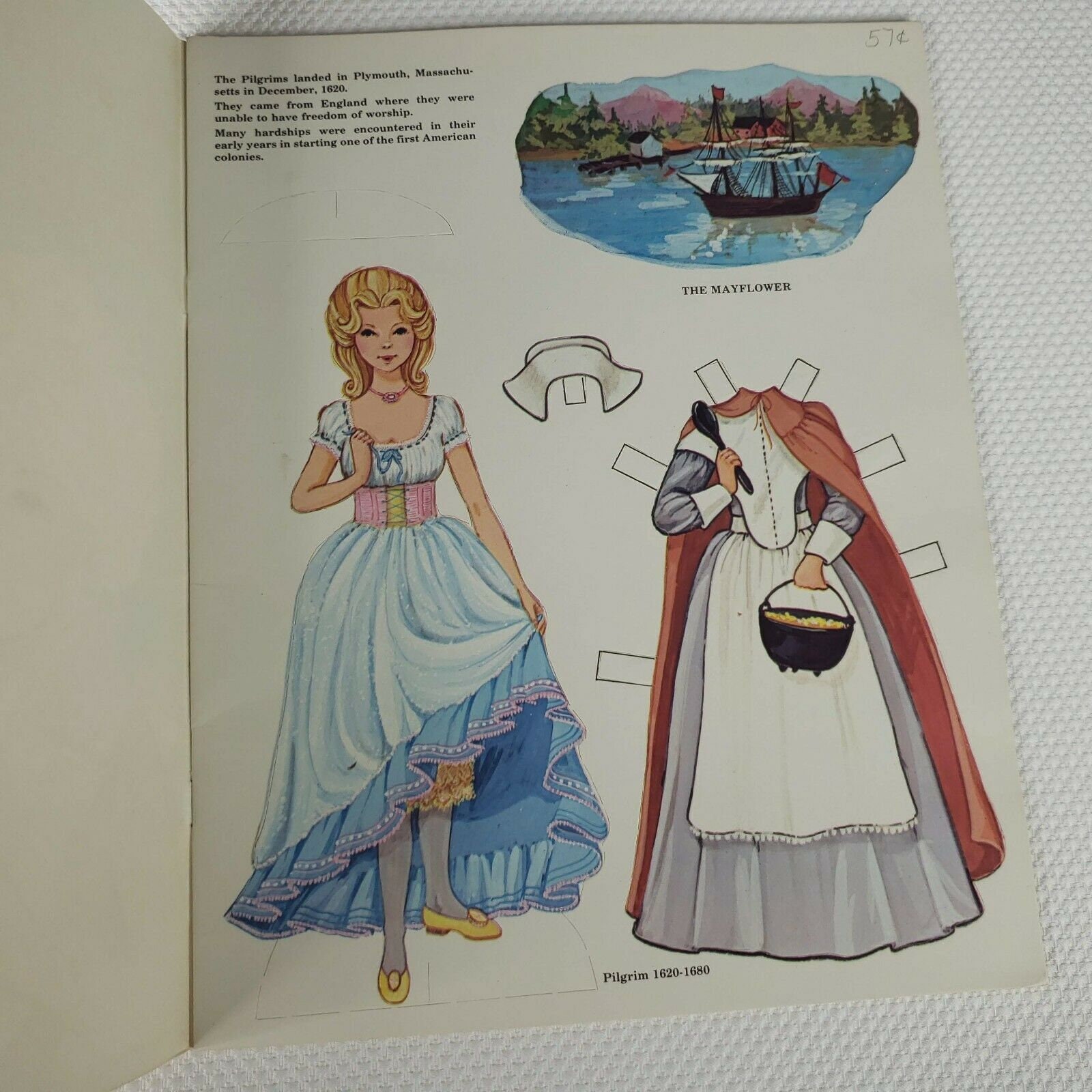 Colonial America Paper Dolls Book 1974 History Quakers | Etsy