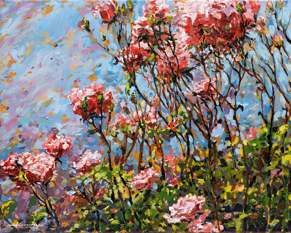 Dreams of Spring Print / Abstract Impressionist Floral Art / Print ...