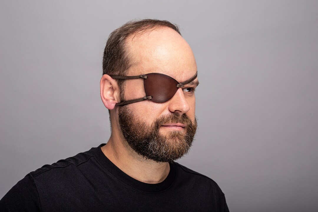 Leather Eye Patch, Man Eye Patch, Snakes Eye Patch, Black Eye Patch - Etsy