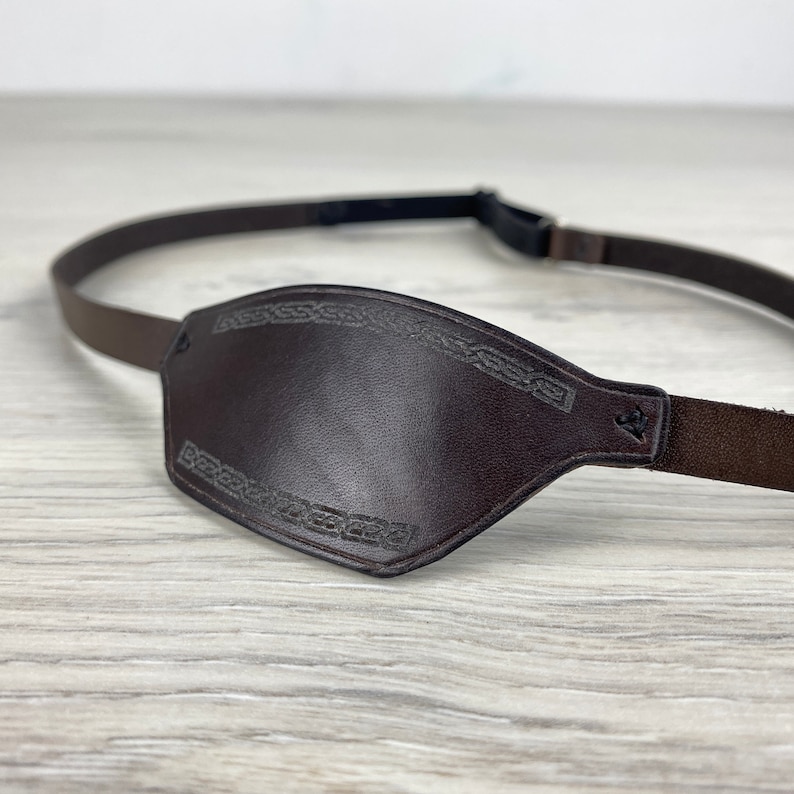 Leather Eye Patch, Eye Patch, Man Eye Patch, Woman Eye Patch, Brown Eye ...