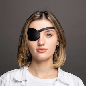 Leather Eye Patch, Eye Patch, Man Eye Patch, Woman Eye Patch, Brown Eye ...