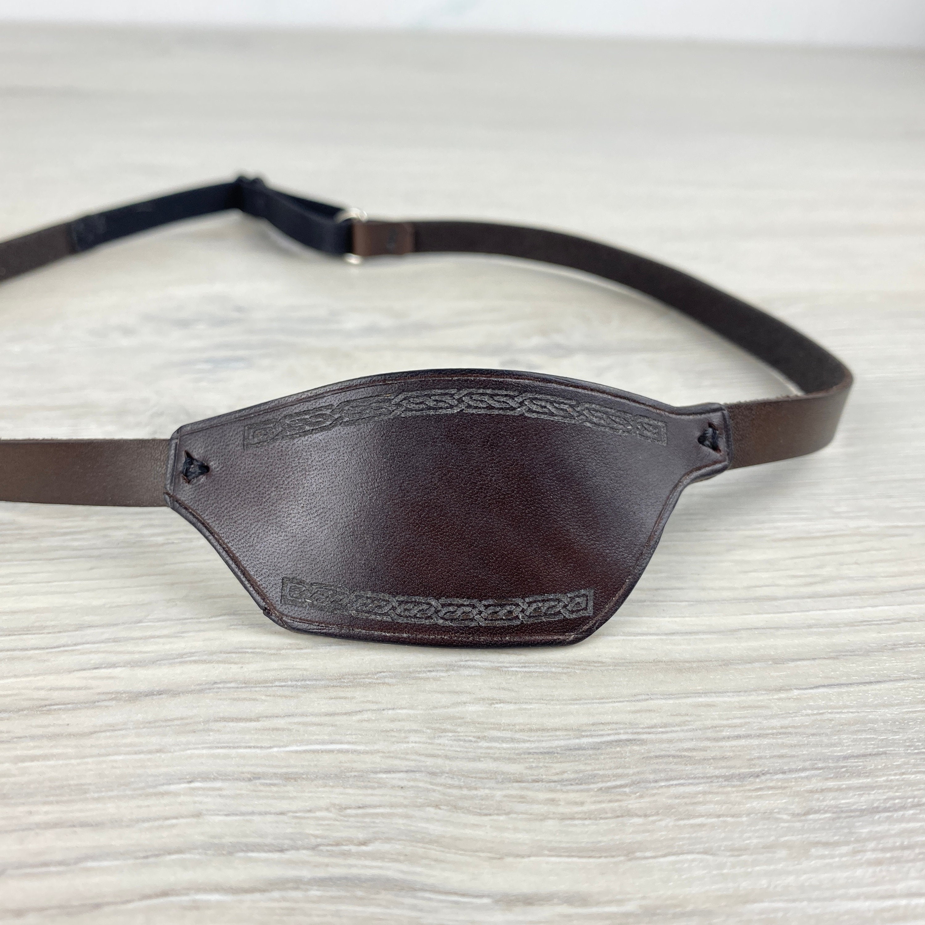 Leather Eye Patch, Eye Patch, Man Eye Patch, Woman Eye Patch, Brown Eye ...