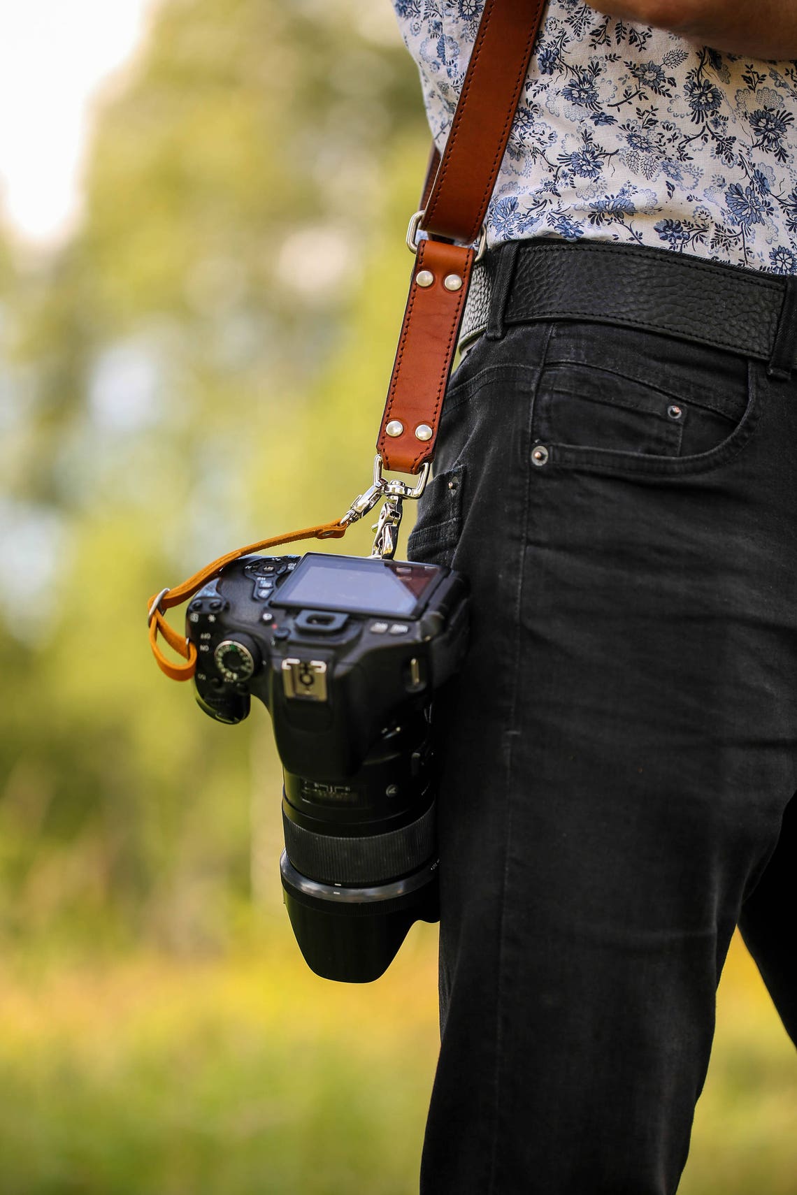 Dual Camera Strap Money Maker Dual Camera Harnessleather - Etsy