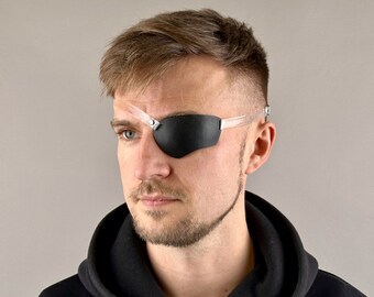 Eye Patch, Leather Eye Patch, Man Eye Patch, Snakes Eye Patch, Black Eye Patch - Etsy