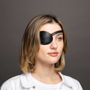 Leather Eye Patch, Eye Patch, Man Eye Patch, Woman Eye Patch, Brown Eye ...