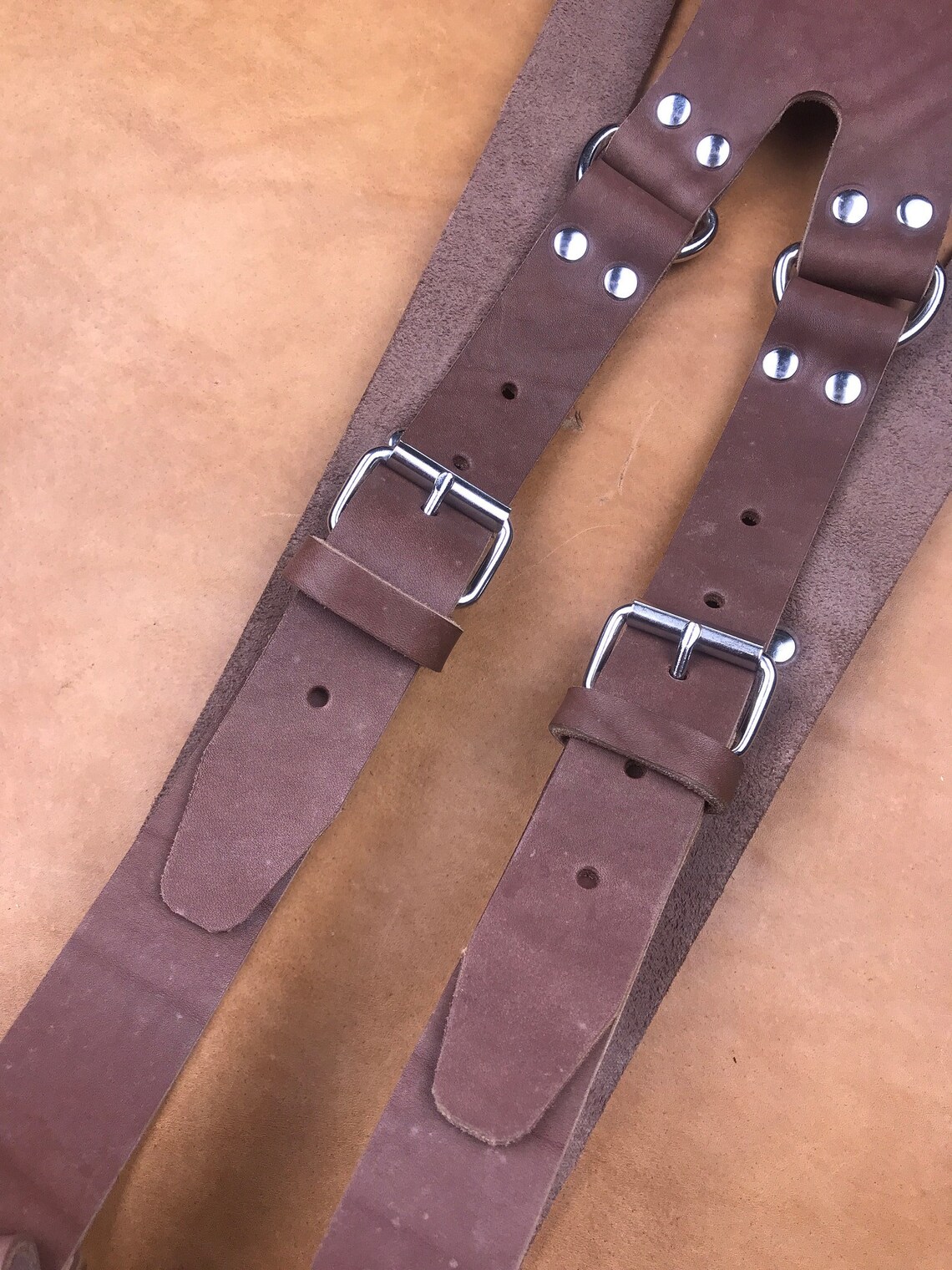 Dual Leather Camera Strap Double Camera Harness Double | Etsy
