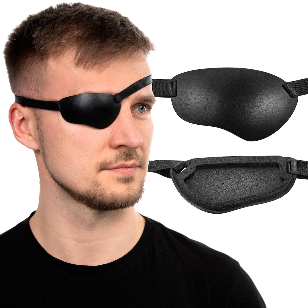 3D Contoured Leather Eye Patch: Medical Use, Amblyopia Therapy - Etsy
