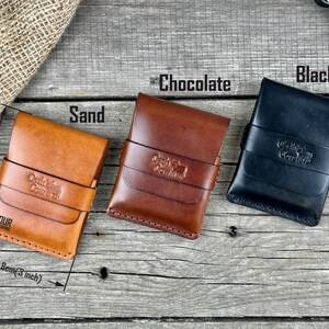 Handmade Full Grain Leather Bifold Wallet: Slim Minimalist Design - Etsy