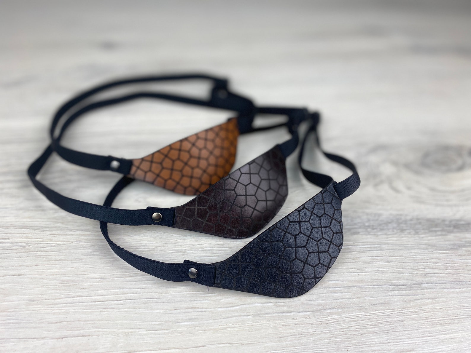 Leather Eye Patch With Pattern Eyepatch Man Eye Patch Woman | Etsy