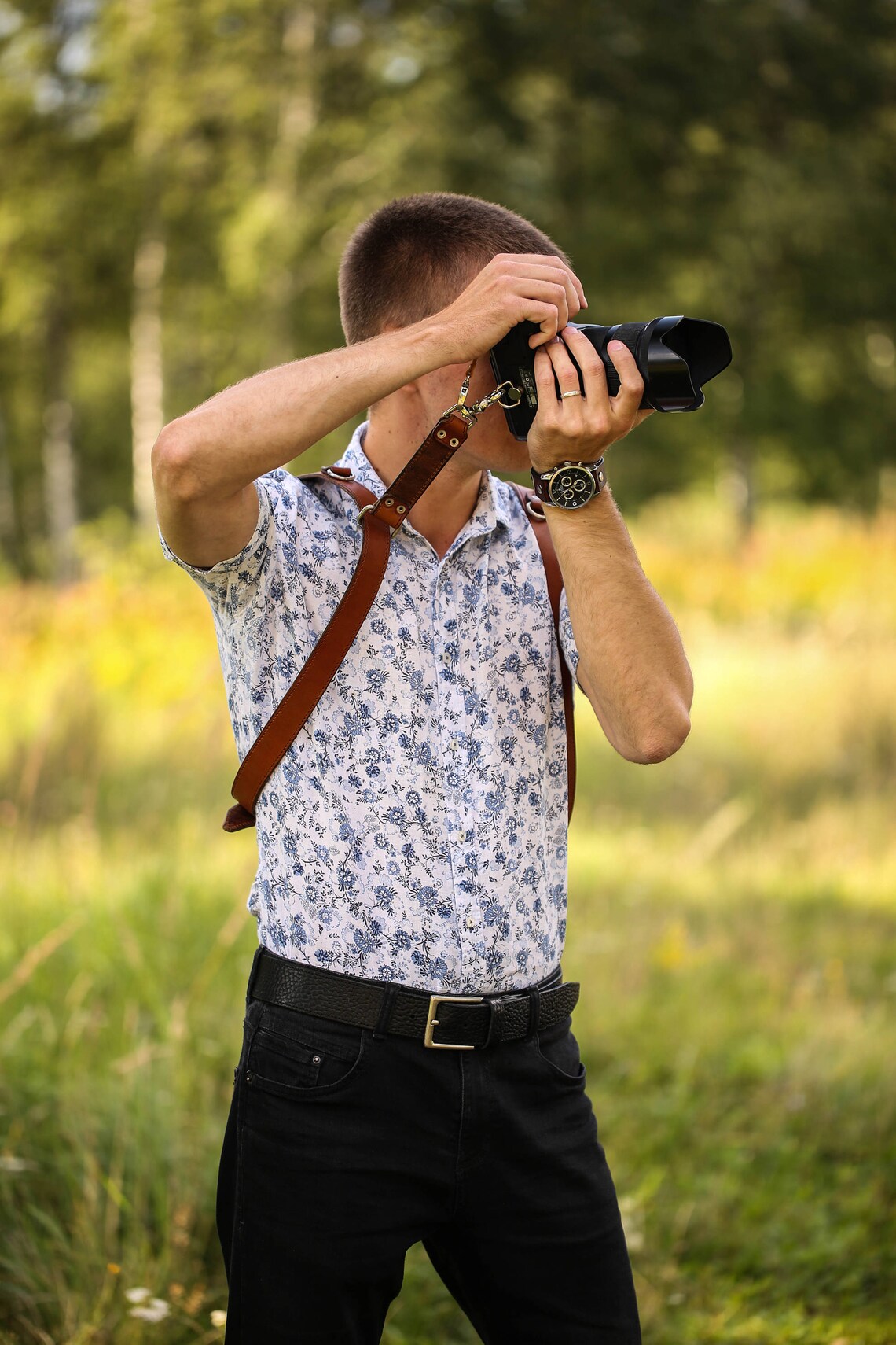 Dual Camera Strap Money Maker Dual Camera Harnessleather - Etsy