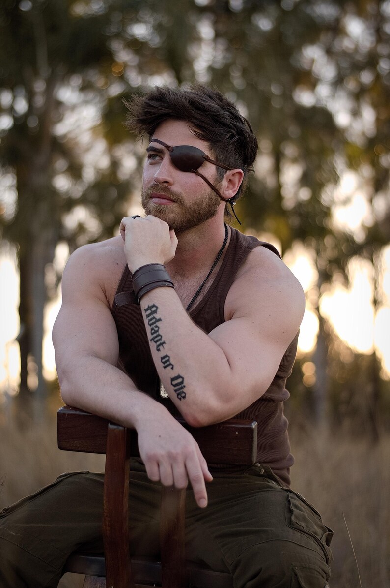 Leather Eye Patch: Metal Gear Solid Snake Style, Cosplay Costume - Etsy