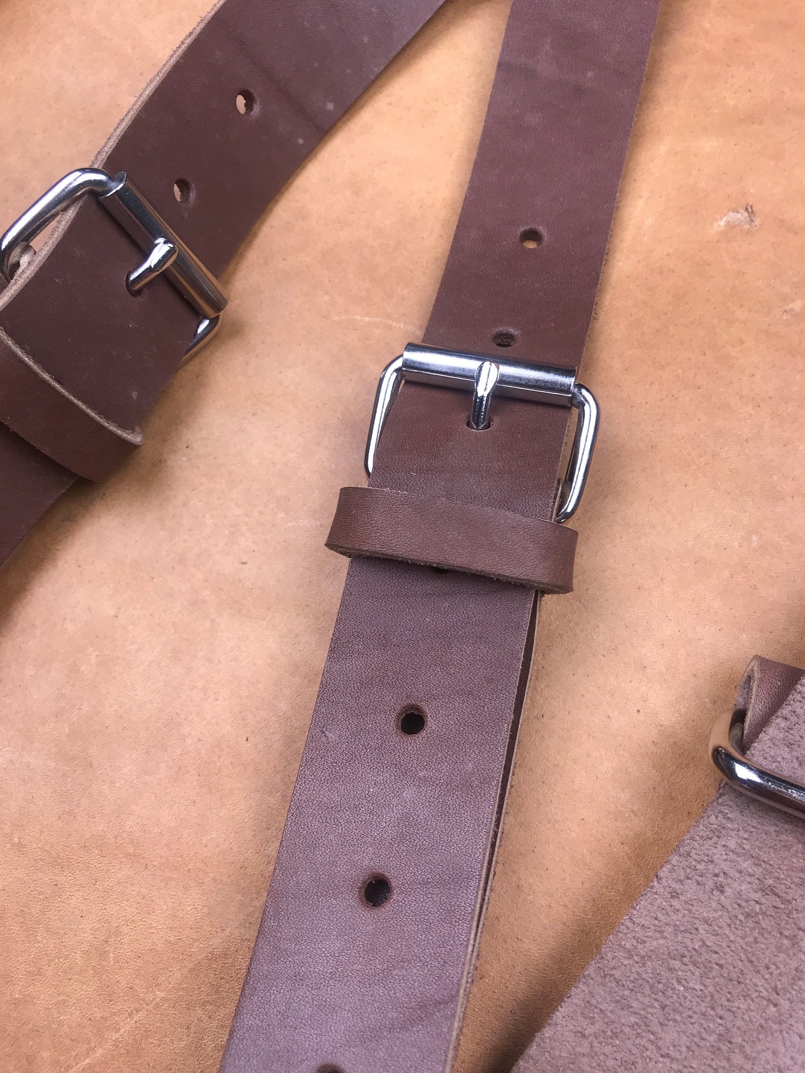 Dual Leather Camera Strap Double Camera Harness Double | Etsy