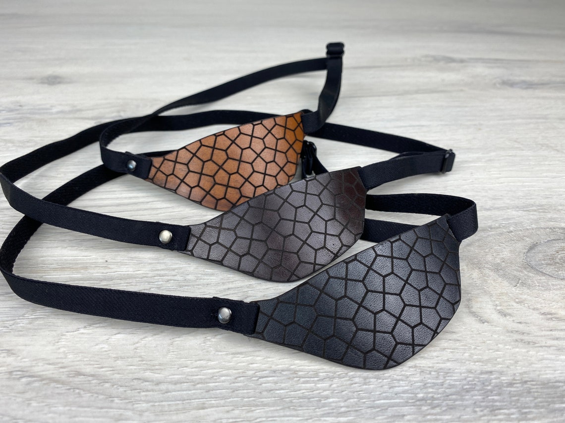 Leather Eye Patch With Pattern Eyepatch Man Eye Patch Woman | Etsy