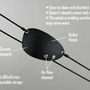 Eye Patch, Kydex Eye Patch, Unisex Eye Patch, Concave Eye Patch, Black ...
