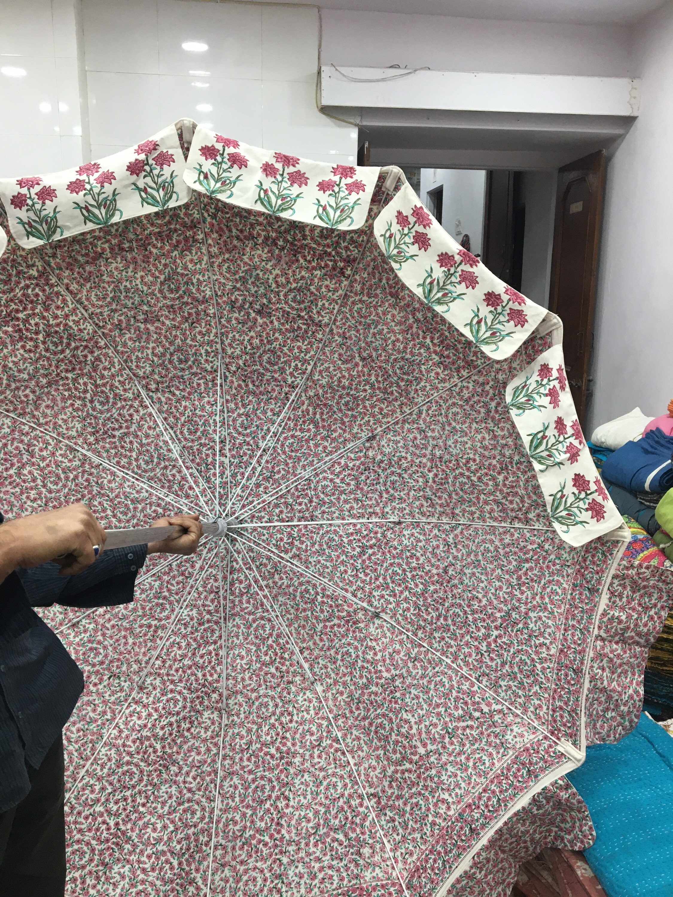 Handblock Mughal Prints Designer Decorative Beach - Etsy