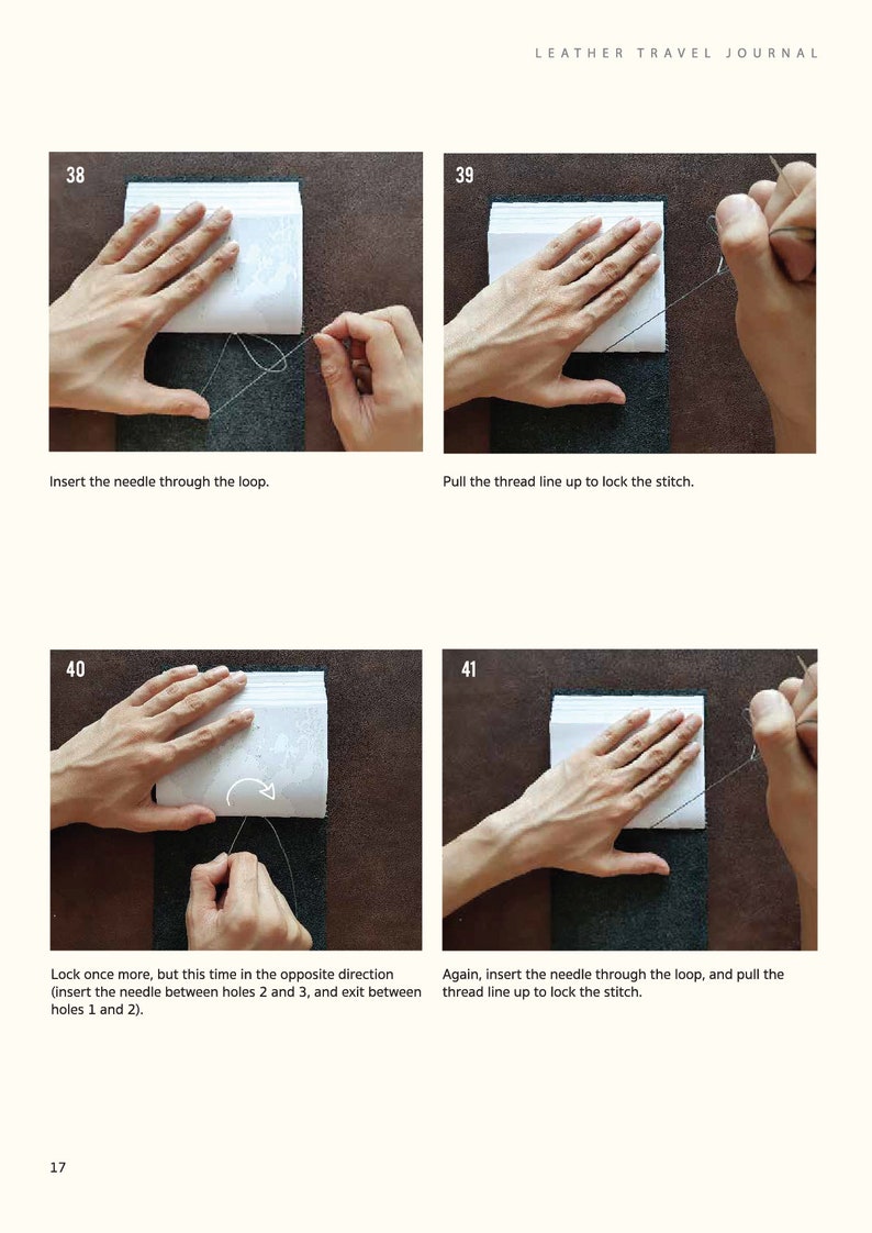 How To Make A Leather Travel Journal Tutorial Etsy