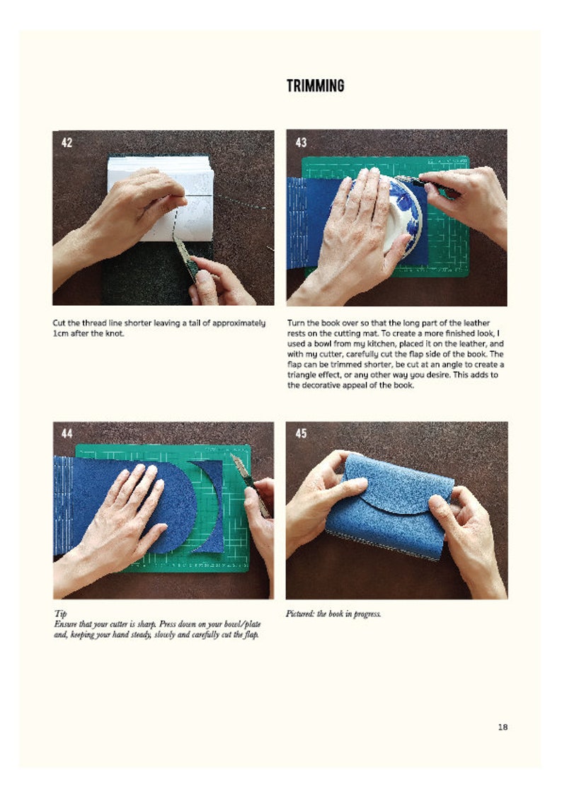 How To Make A Leather Travel Journal Tutorial Etsy