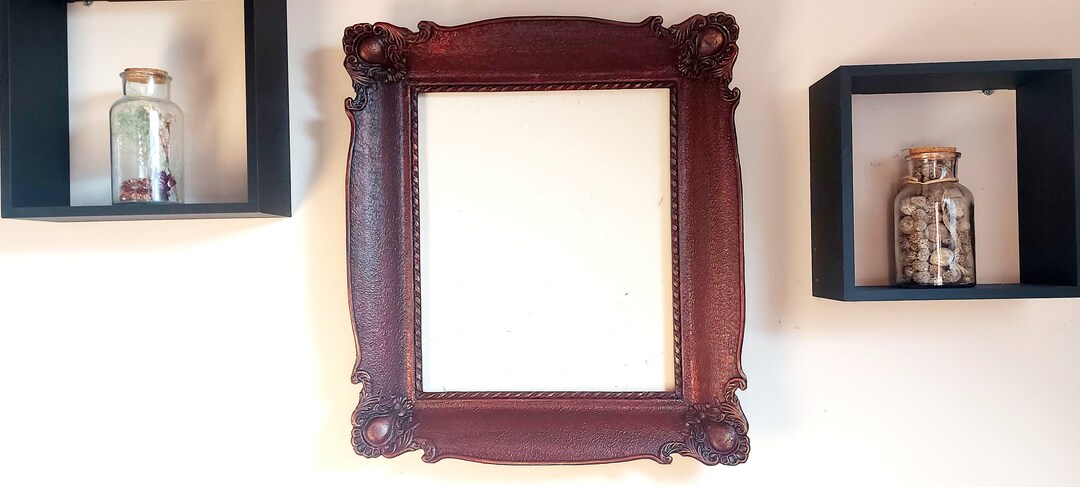 Large Red Frame, Red Vampire Frame, Gothic Wall Frame, Victorian Wall ...