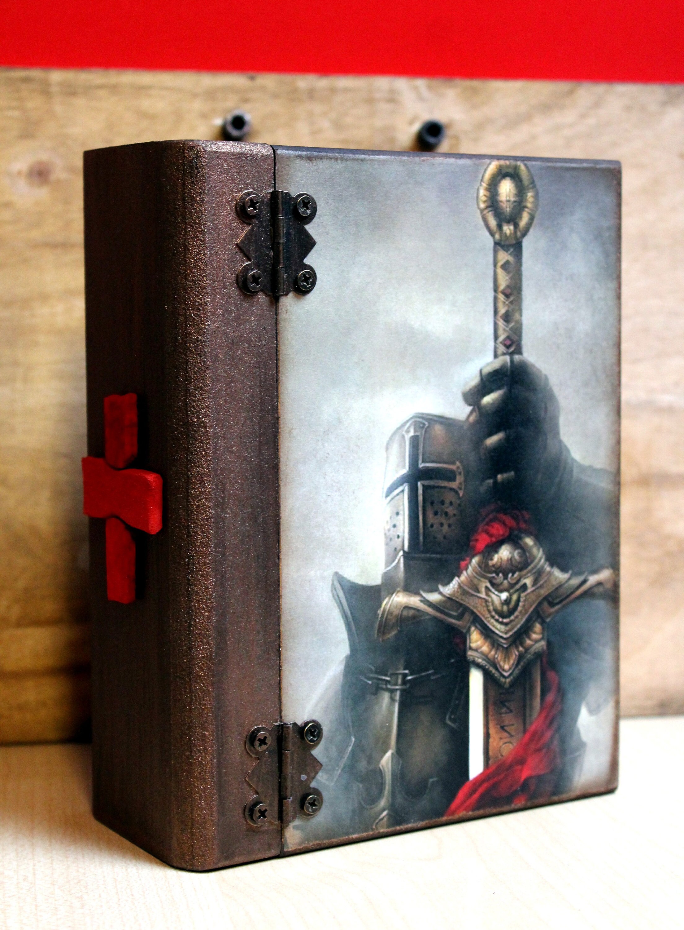 Templar knight box Templar book box Templar cross Templar | Etsy