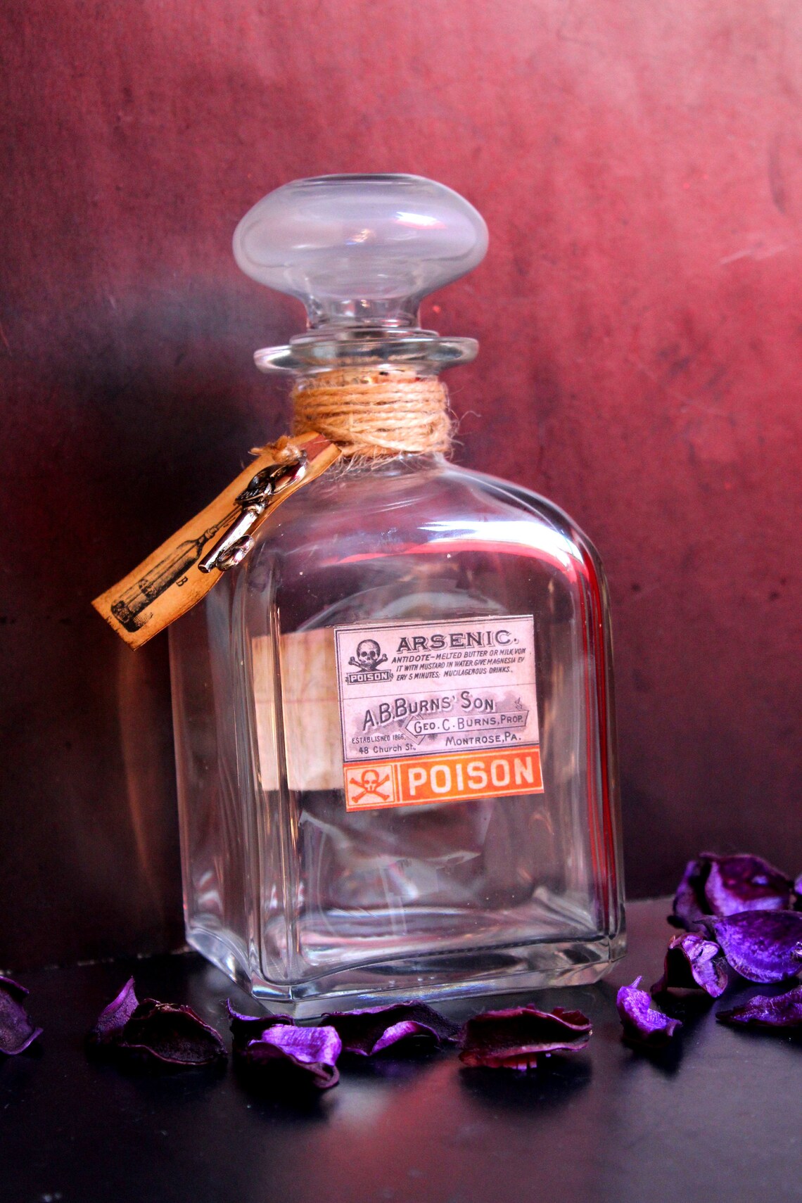 Gothic decanter Poison bottle Arsenic bottle Alchemy | Etsy