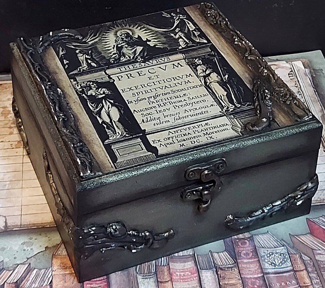 Spiritual Decor Box, Gothic Decor, Alchemy Decor, Pagan Decor, Wedding ...