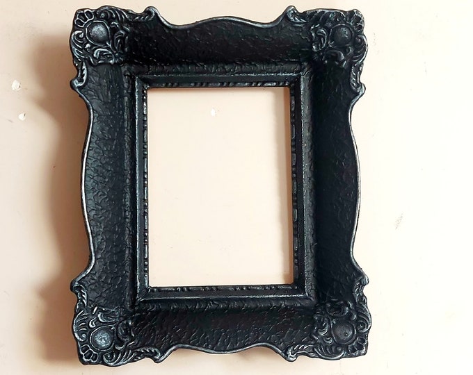 Gothic Wall Frame, Vampire Black Frame, Black Ornate Frame, Gothic ...