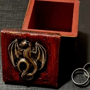 Dragon Ring Box, Medieval Mythology, Viking Nordic Box, Dragon Nordic ...