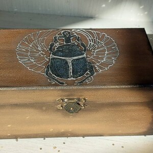 Scarab Altar Box Egypt Decor Box Scarab Beetle Box Egypt Mythology ...