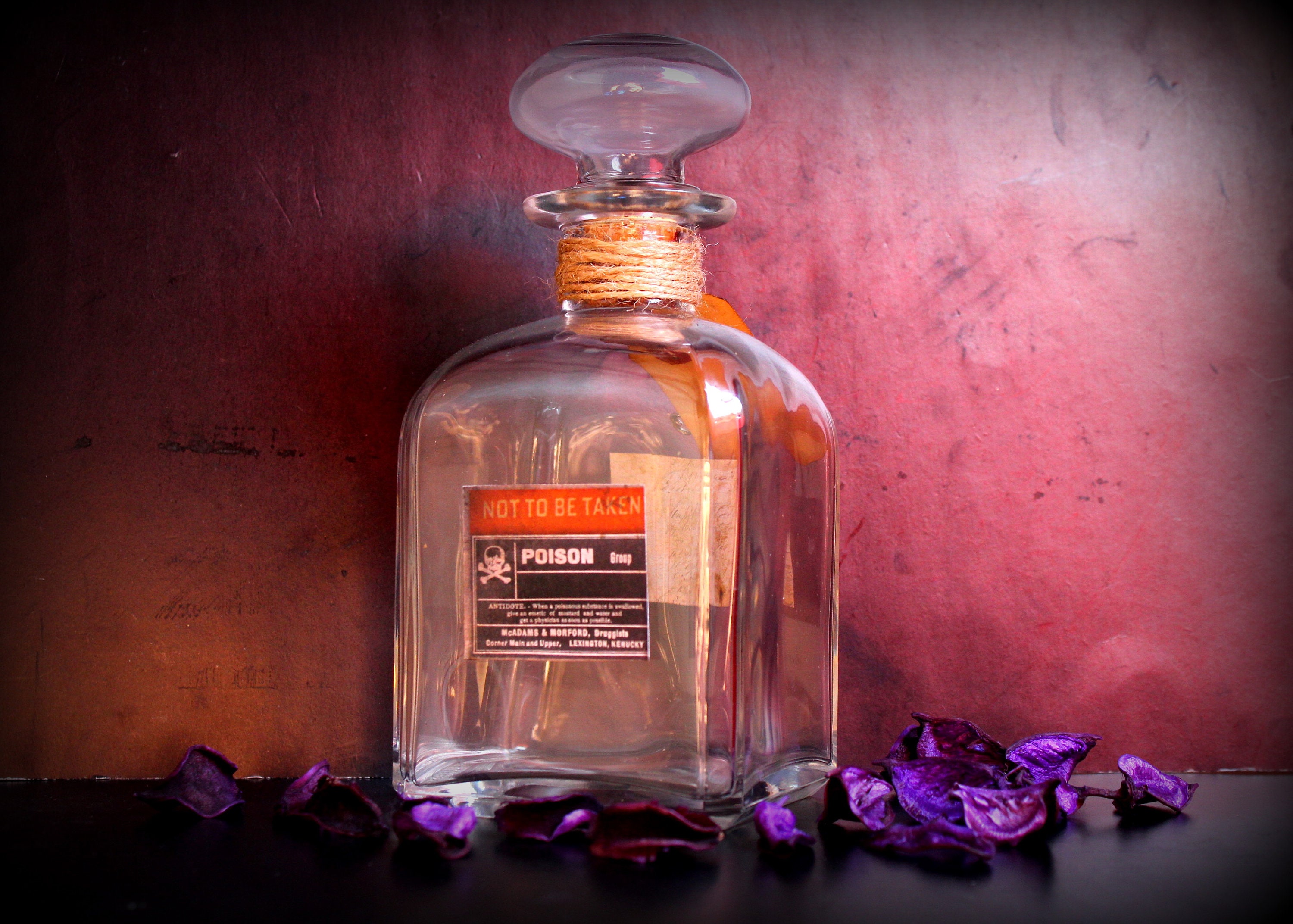 Gothic decanter Poison bottle Arsenic bottle Alchemy | Etsy