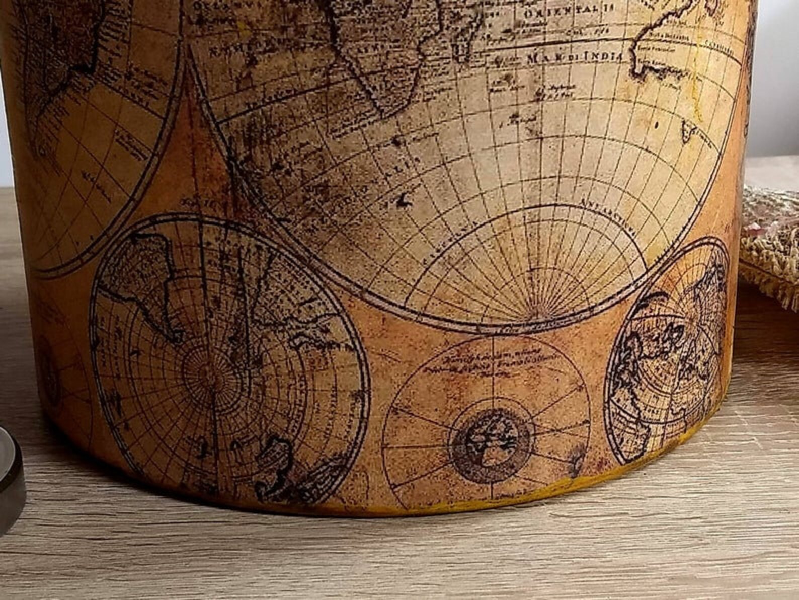 Travel Decor Box World Map Box Travel Agent Gift Nautical | Etsy