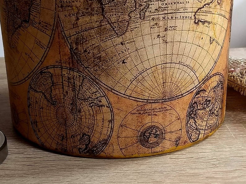 Travel Decor Box, World Map Box, Travel Agent Gift, Nautical Decor Box ...