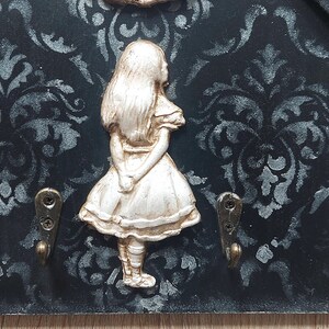 Alice Key Rack, Alice in Wonderland, Wonderland Rack, Damask Key Rack ...