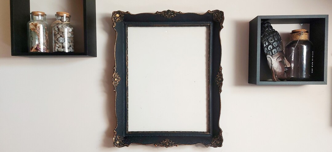 Gothic Wall Frame, Large Ornate Frame, Vampire Black Frame, Vampire ...