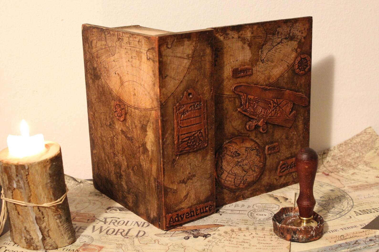 Time Machine Box Steampunk Box Travel Gift Time Traveler World - Etsy